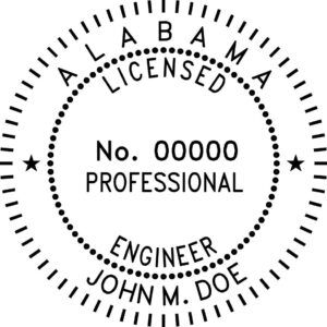 Alabama Professional Engineer Stamp | PE Stamps