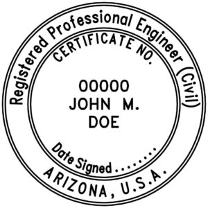 Arizona Professional Engineer Stamp | PE Stamps