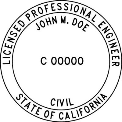 California Professional Engineer Stamp | PE Stamps