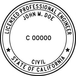 California Professional Engineer Stamp | PE Stamps