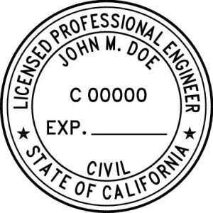 California Professional Engineer Stamp | PE Stamps