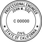 California Professional Engineer Stamp | PE Stamps
