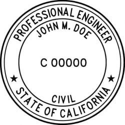 California Professional Engineer Stamp | PE Stamps