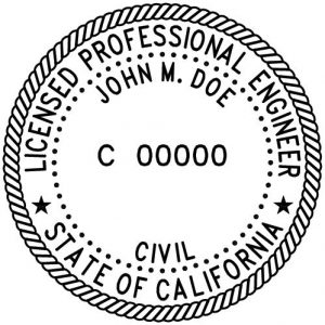California Professional Engineer Stamp | PE Stamps