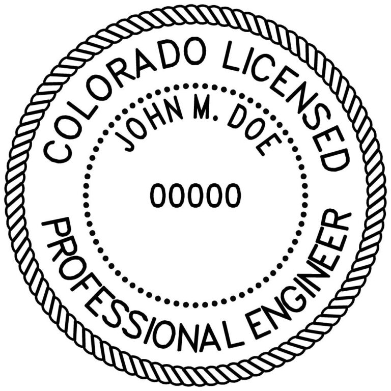 Get Professional Engineer Stamps, Engineer Seal Embosser