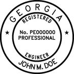 Georgia Professional Engineer Stamp | PE Stamps