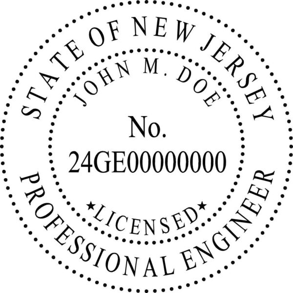 New Jersey Professional Engineer Stamp | PE Stamps
