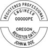 Oregon Professional Engineer Stamp | PE Stamps