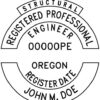Oregon Professional Engineer Stamp | PE Stamps