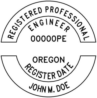 Oregon Professional Engineer Stamp | PE Stamps
