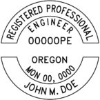 Oregon Professional Engineer Stamp | PE Stamps