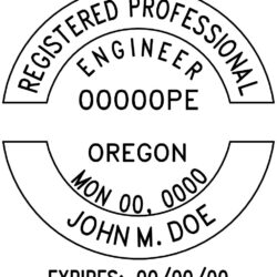 Oregon Professional Engineer Stamp | PE Stamps