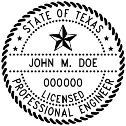 Texas Professional Engineer Stamp | PE Stamps