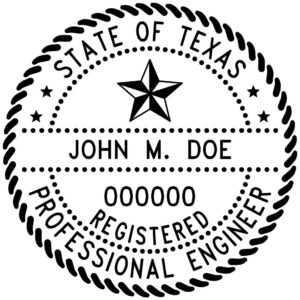 Texas Professional Engineer Stamp | PE Stamps