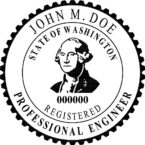 Washington Professional Engineer Stamp | PE Stamps