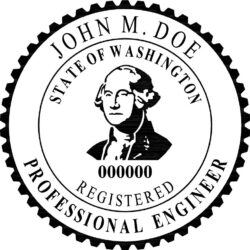 Washington Professional Engineer Stamp | PE Stamps