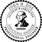 Washington Professional Engineer Stamp | PE Stamps