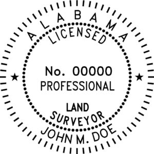 Alabama Surveyor Stamp | PE Stamps