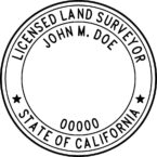 California Surveyor Stamp | PE Stamps