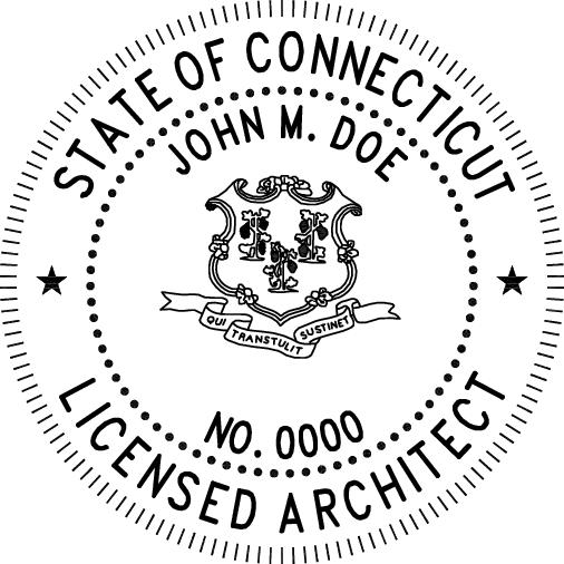 Connecticut Architect Stamp | PE Stamps