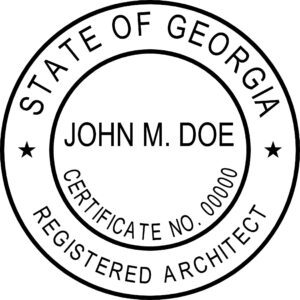 Georgia Architect Stamp | PE Stamps