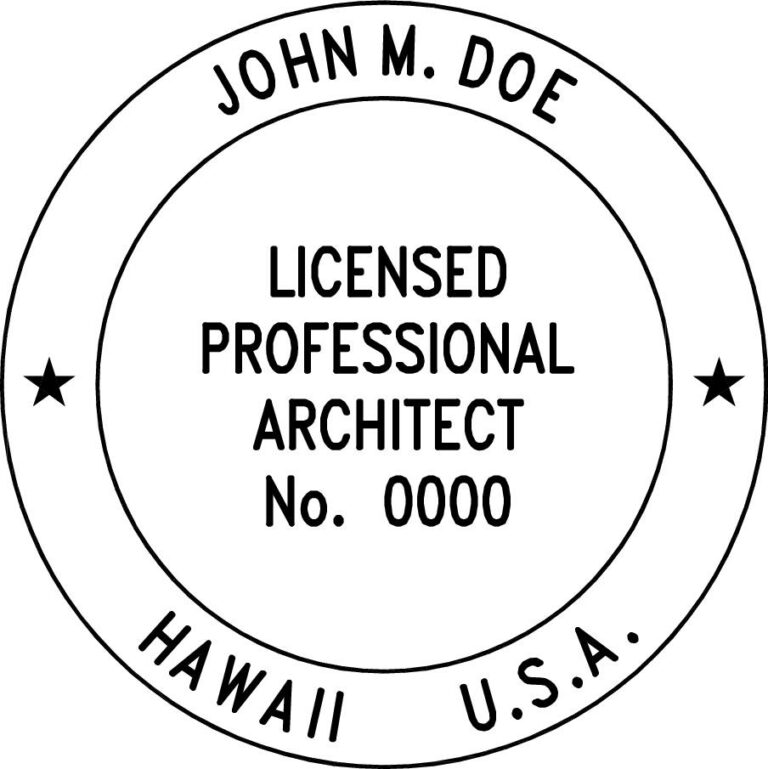 Architect Seals, Get Landscape Architect Stamps at PE Stamps