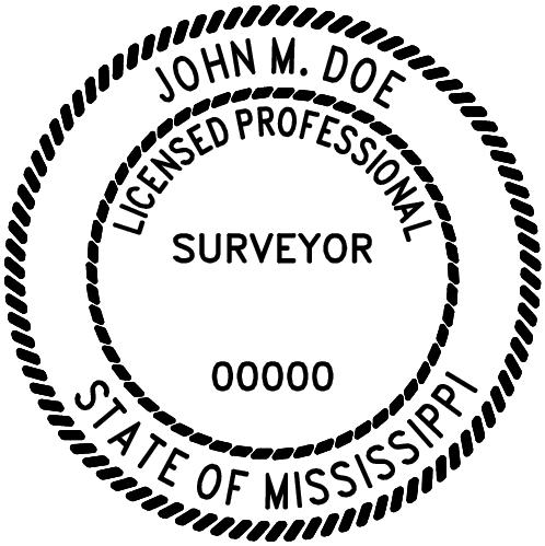 Mississippi Surveyor Stamp | PE Stamps