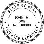 Utah Architect Stamp | PE Stamps