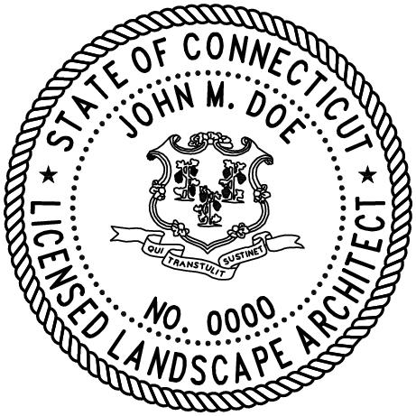 Connecticut Landscape Architect Stamp | PE Stamps