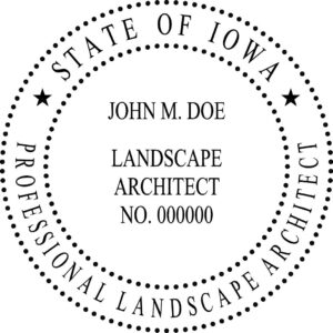 Iowa Landscape Architect Stamp | PE Stamps