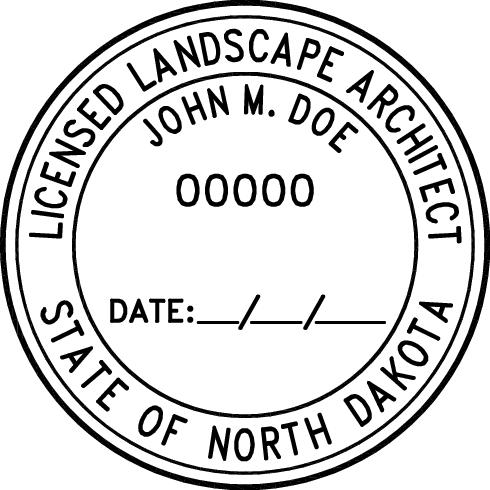 North Dakota Landscape Architect Stamp | PE Stamps