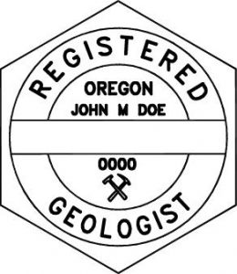 Oregon Geologist Stamp | PE Stamps
