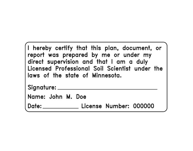 Minnesota Soil Scientist Stamp | PE Stamps