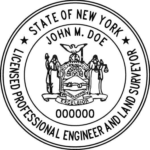 New York Professional Engineer & Surveyor Stamp | PE Stamps