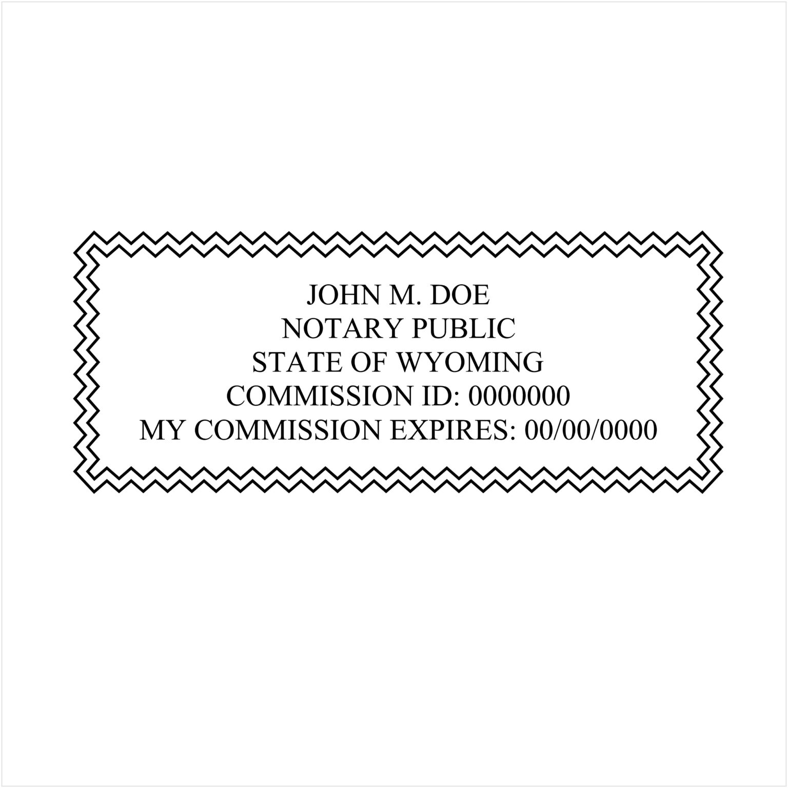 Wyoming Notary PE Stamps