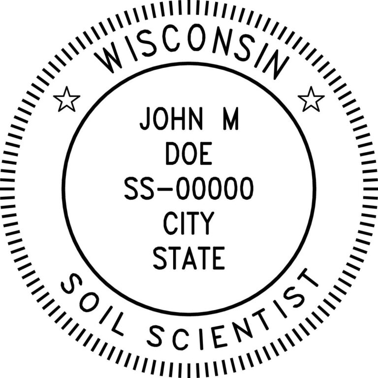 Wisconsin Soil Scientist Stamp | PE Stamps