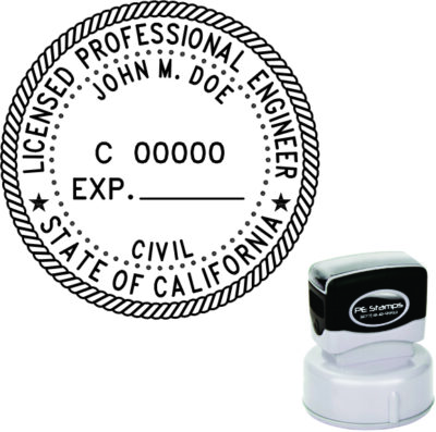 California Professional Engineer Stamp | PE Stamp