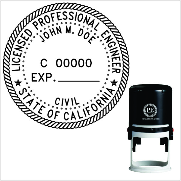California Professional Engineer Stamp | PE Stamp