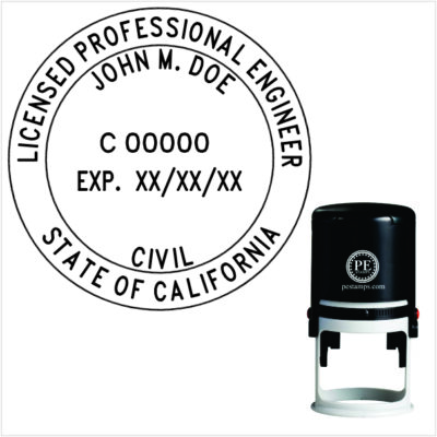 California Professional Engineer Stamp | PE Stamp