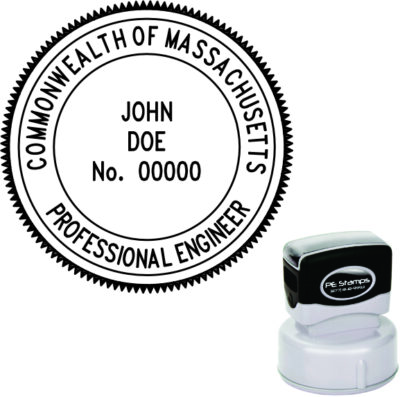 Massachusetts Professional Engineer Stamp | PE Stamp