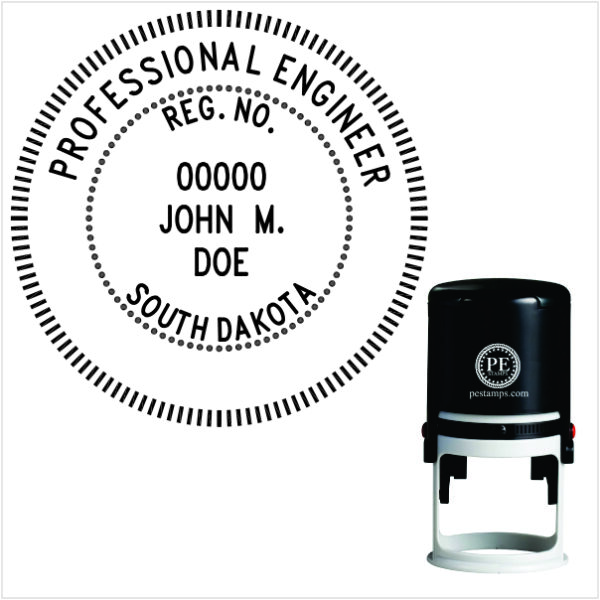 South Dakota Professional Engineer Stamp | PE Stamp