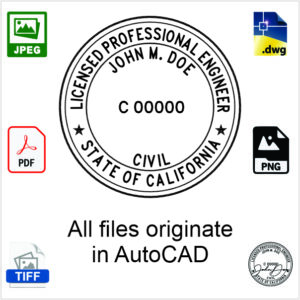 California Professional Engineer Stamp | PE Stamp