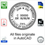 California Professional Engineer Stamp | PE Stamp
