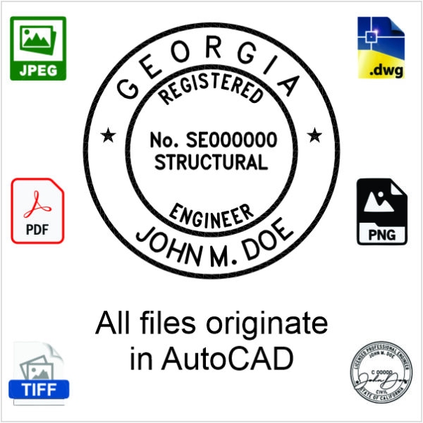 Georgia Professional Engineer Stamp | PE Stamps
