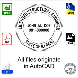 Illinois Professional Engineer Stamp | PE Stamp