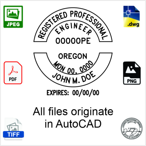 Oregon Professional Engineer Stamp | PE Stamps