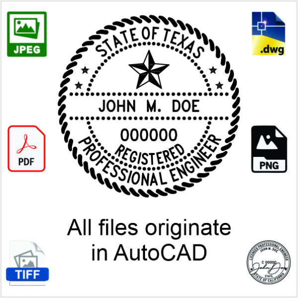 Texas Professional Engineer Stamp | PE Stamp