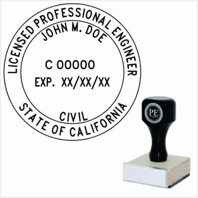 California Professional Engineer Stamp | PE Stamp