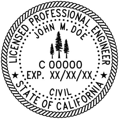 California Professional Engineer Stamp | PE Stamps