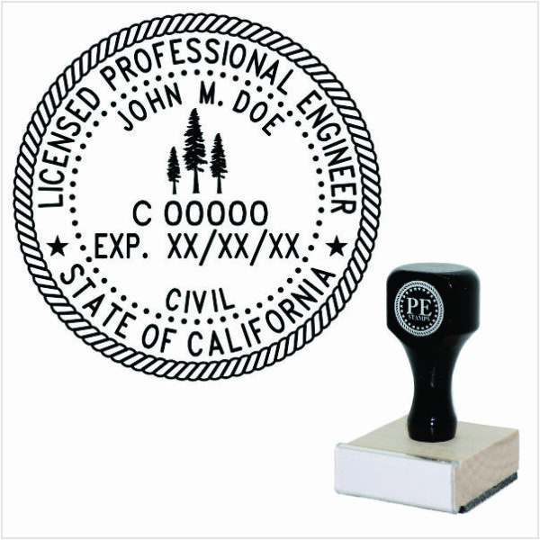 California Professional Engineer Stamp | PE Stamp